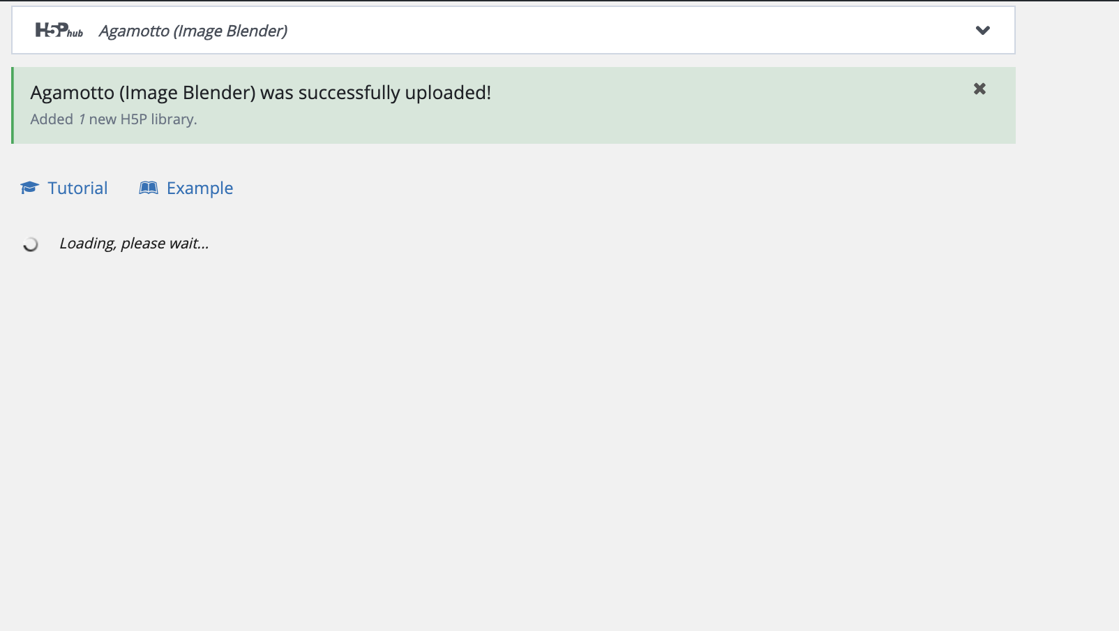 Wordpress - adding new -> Loading, please wait... | H5P